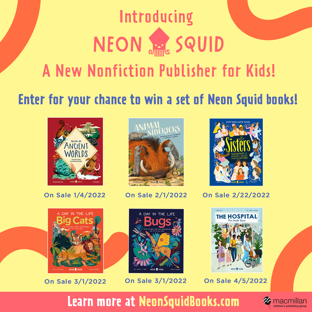 Enter for your chance to win a set of books from Neon Squid!