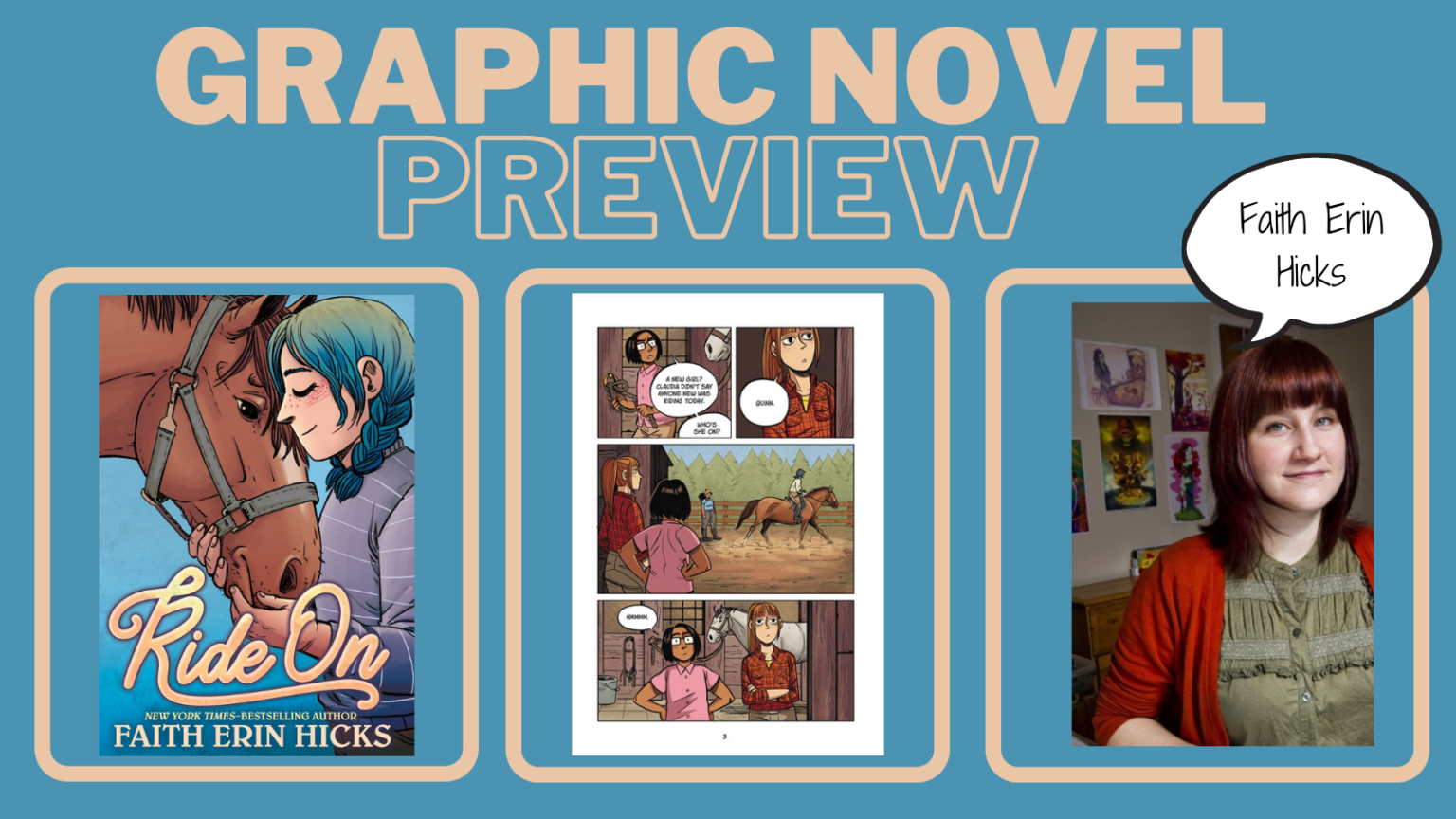 Graphic Novel Preview: Ride On by Faith Erin Hicks – MacKids School ...