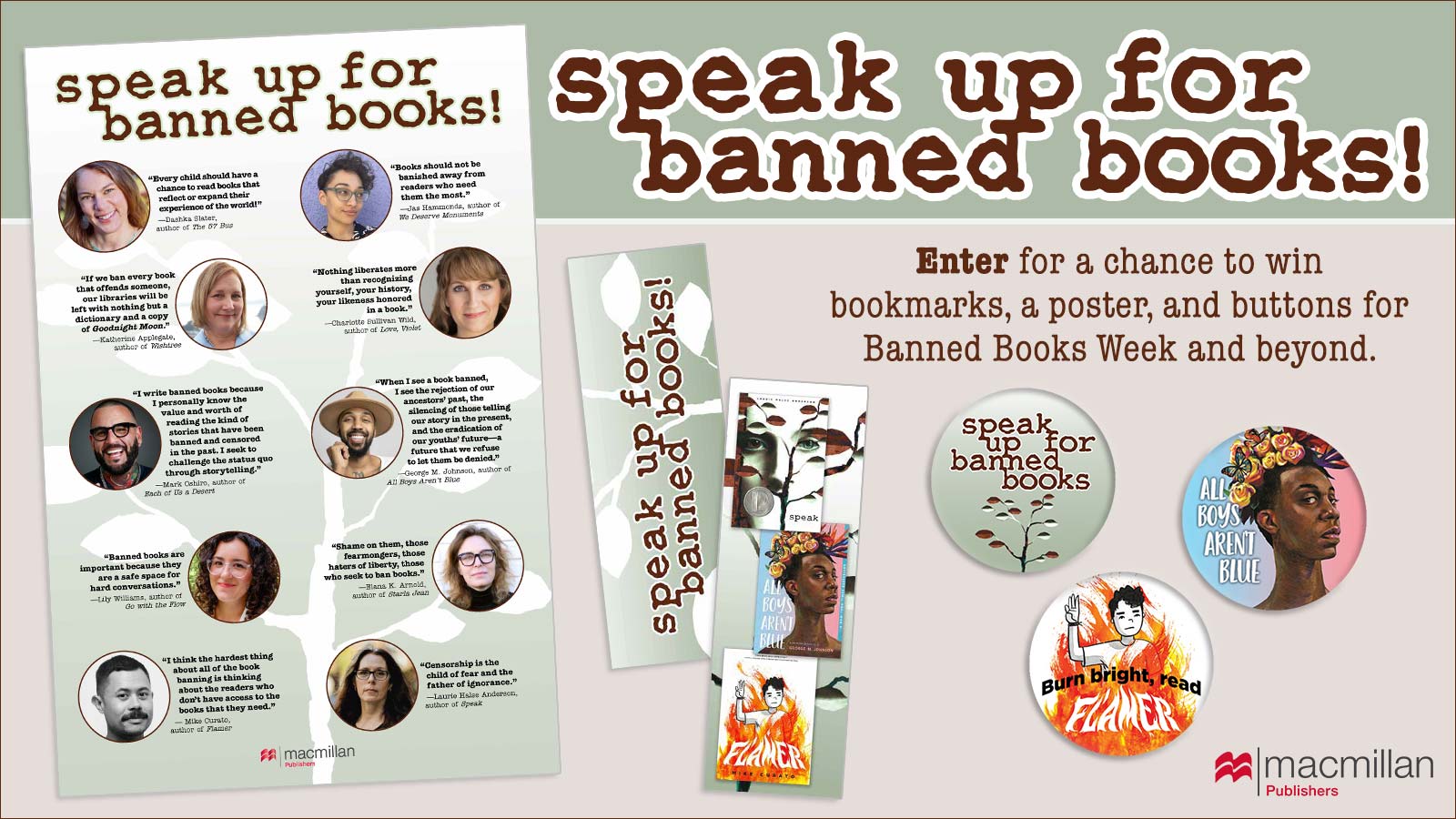 Enter for a Chance to Win a Speak Up for Banned Books Kit!